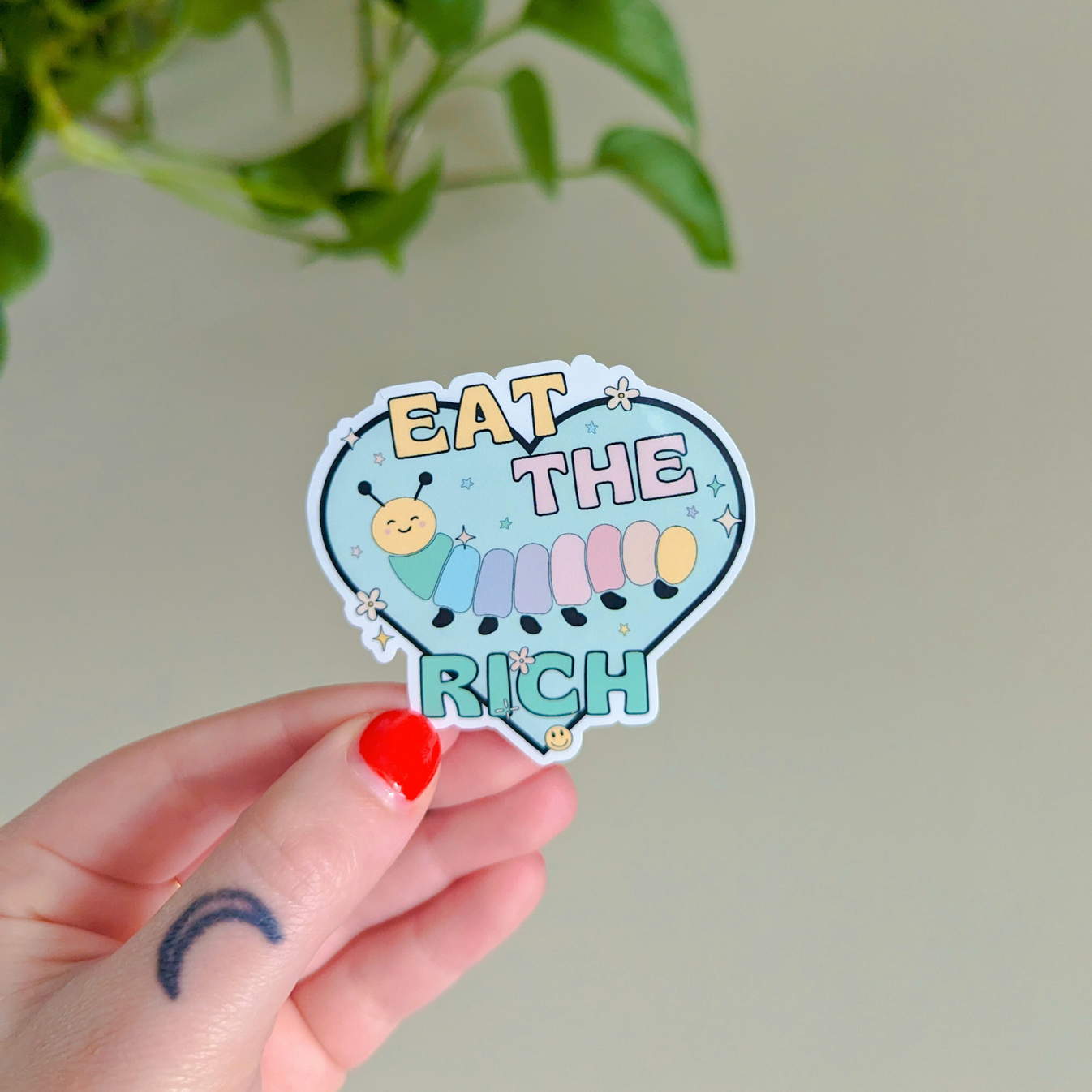 eat the rich sticker – allymakesmagic™