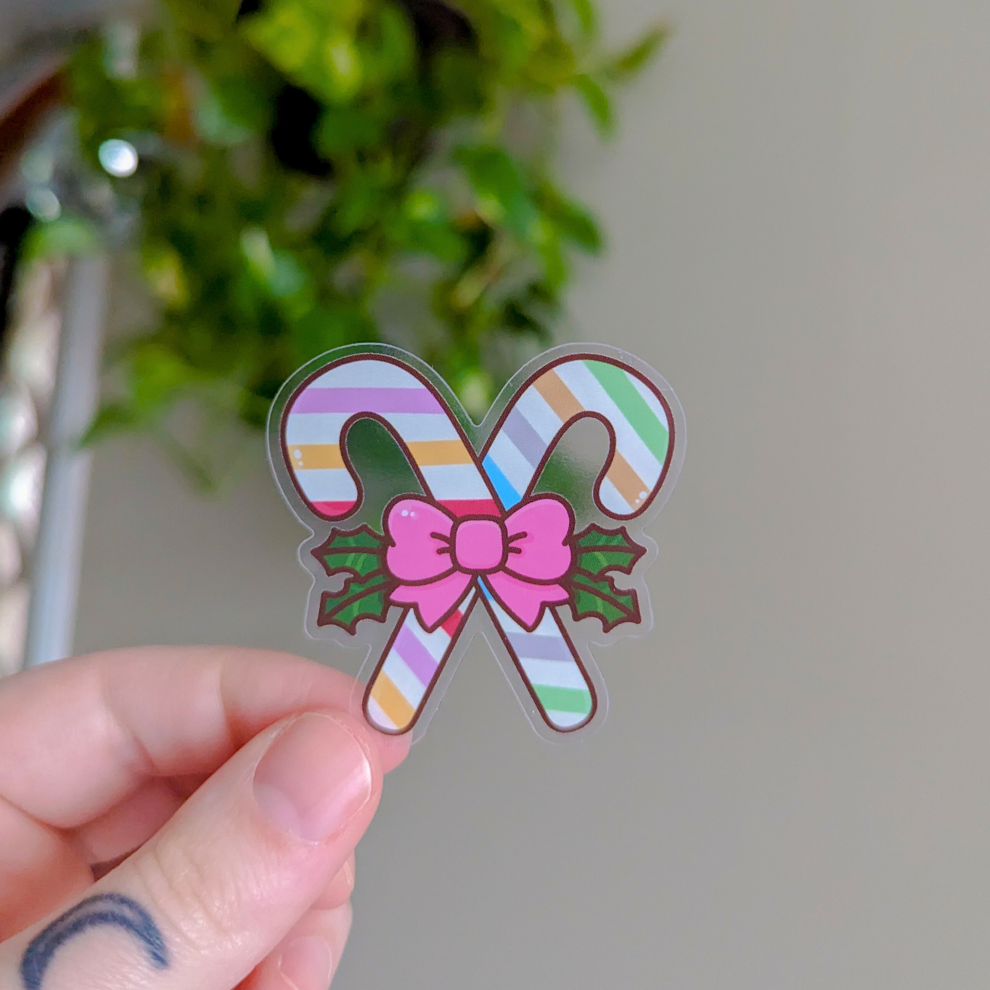 candy cane sticker – allymakesmagic™