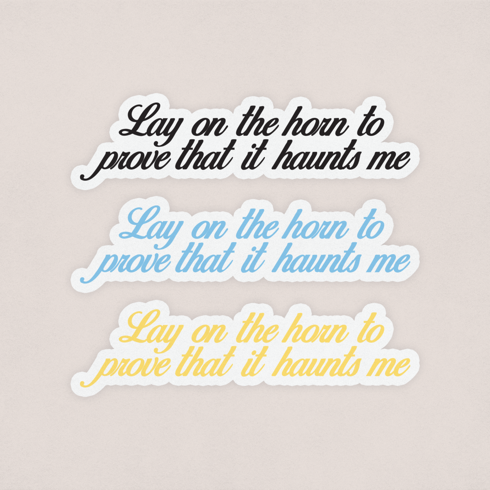 lay on the horn decal – allymakesmagic™